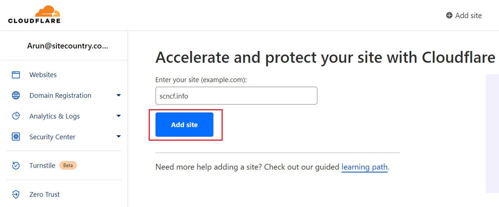 How to Add a Website to Cloudflare?